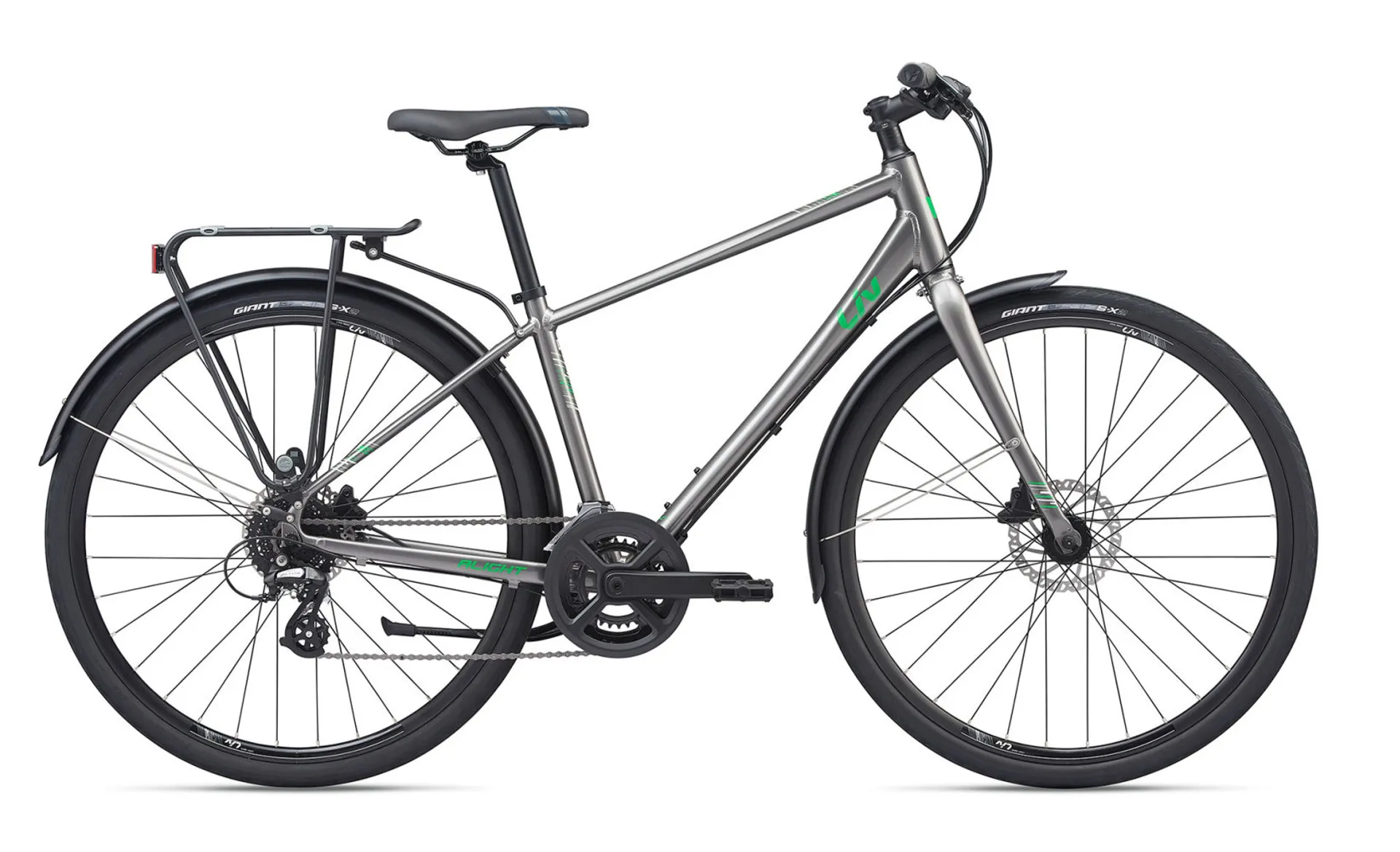 2020 Liv Alight 2 City Disc Hybrid Bike in Silver