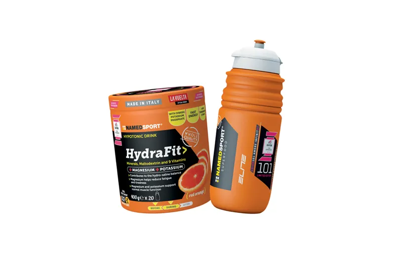 Named Hydrafit Drink and Bottle